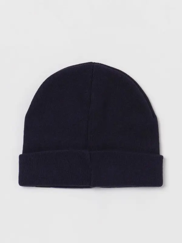 Emporio Armani Viscose And Wool Blend Beanie Blue 30% Off