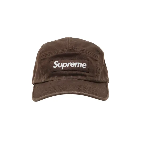 Supreme Washed Chino Twill Camp Cap - Brown