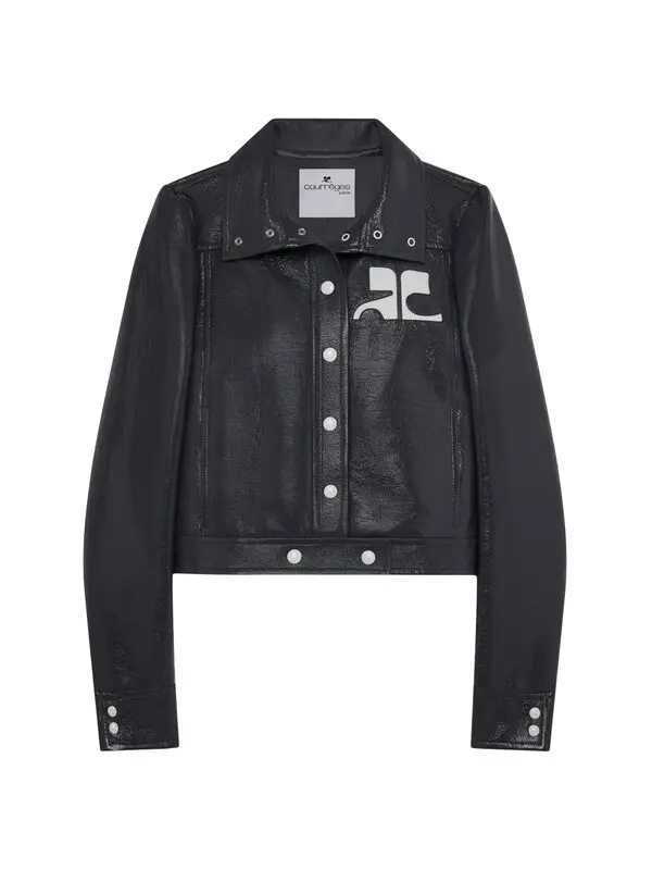 COURREGES Reedition Vinyl Jacket - Black