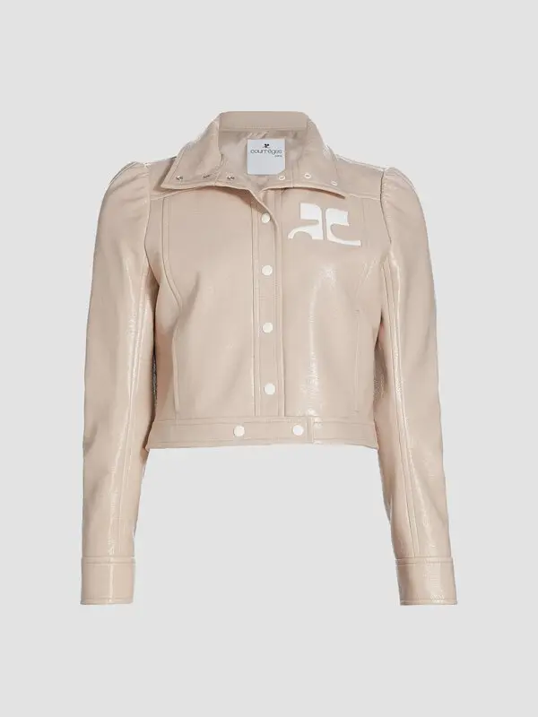 COURREGES Reedition Vinyl Jacket - Mastic Grey