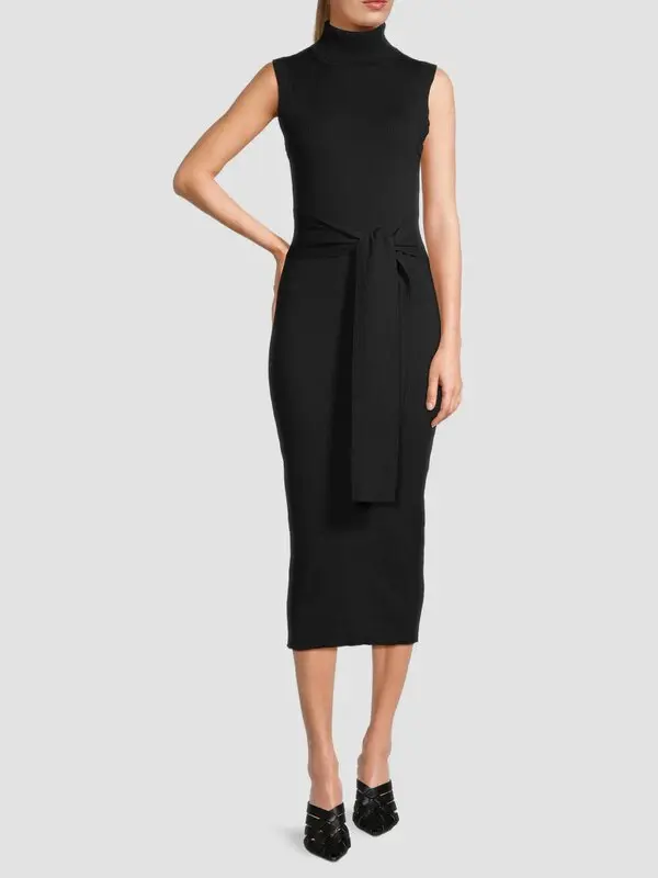 TOCCIN Rowan Tie-waist Knit Midi Dress