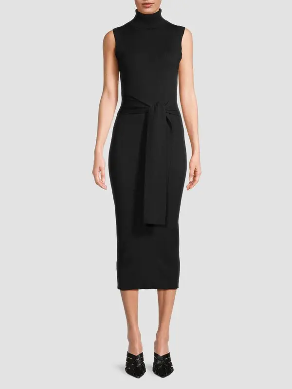 TOCCIN Rowan Tie-waist Knit Midi Dress
