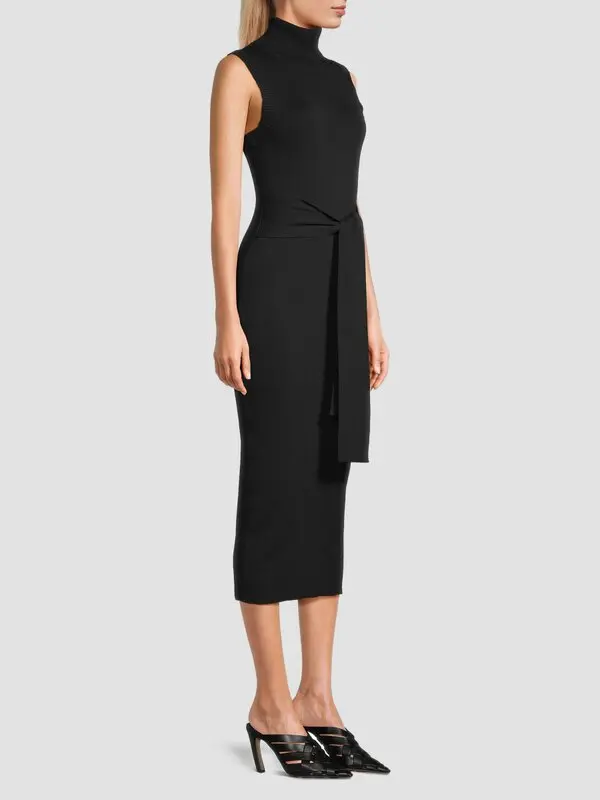 TOCCIN Rowan Tie-waist Knit Midi Dress