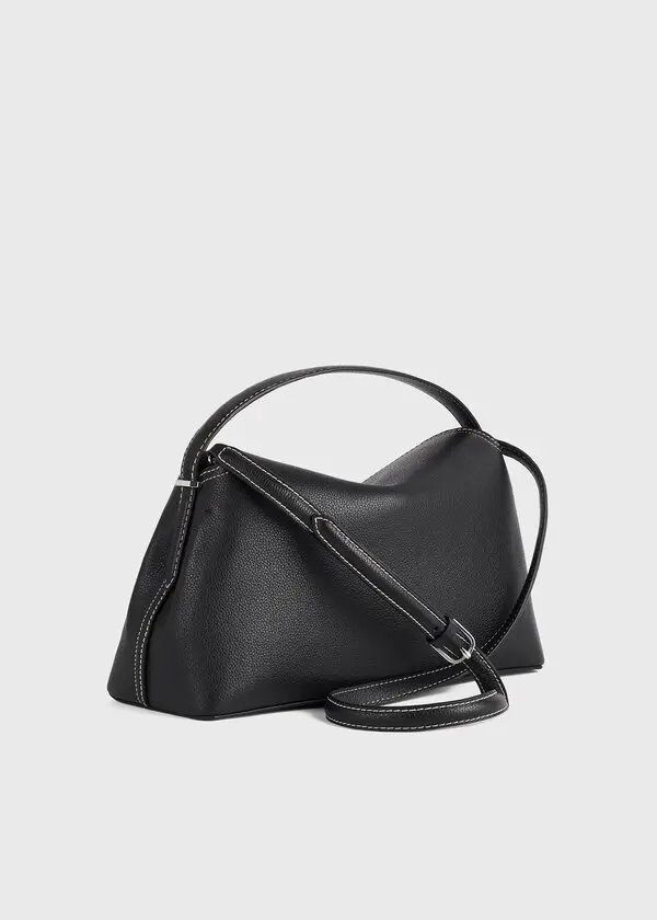 TOTEME T-lock Grained-leather Top Handle