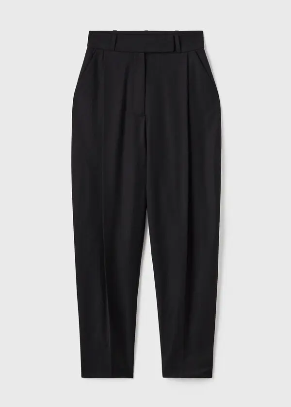 TOTEME Deep Pleat Straight Leg Trousers