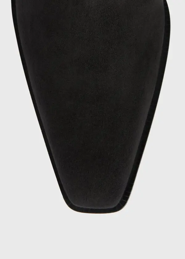 TOTEME Suede City Boots - Black
