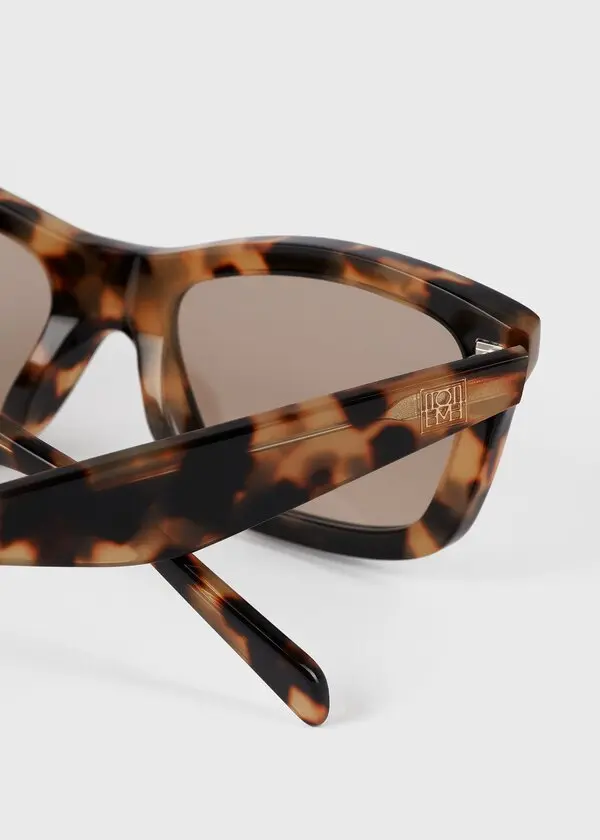 TOTEME Squared Acetate Frame Sunglasses