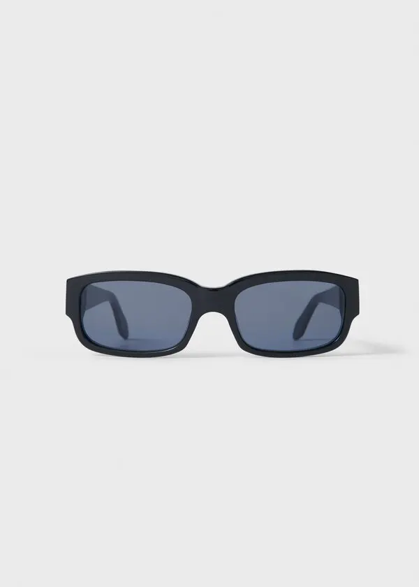 TOTEME Rectangle Sunglasses - Black