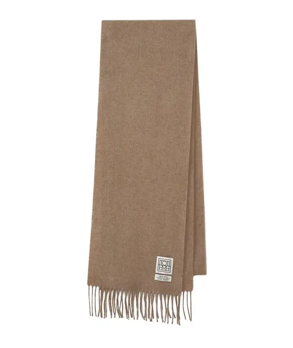 TOTÊME - Classic Wool Scarf Beige Mélange