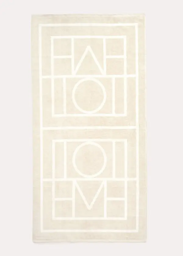 TOTEME Monogram Jacquard Beach Towel