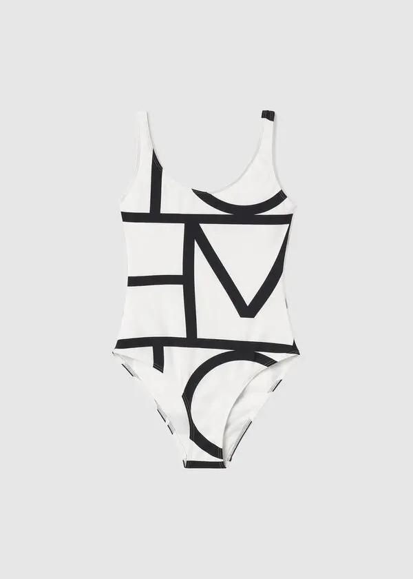 TOTEME Monogram Swimsuit - Tofu