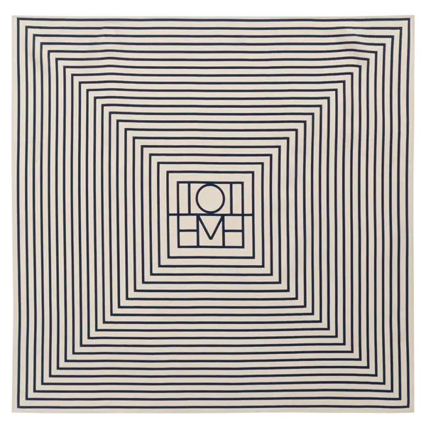 TOTEME Signature Monogram Silk Scarf Crème - Creme