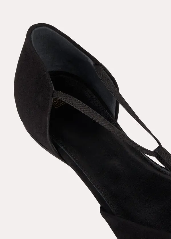 TOTEME The Suede T-strap Flat