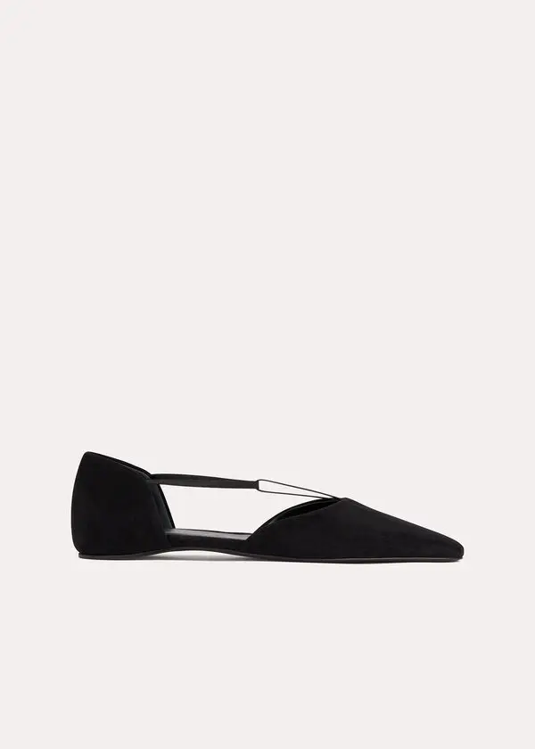 TOTEME The Suede T-strap Flat