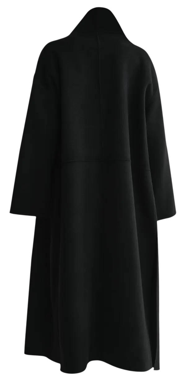 TOTEME Signature Wool Cashmere Coat - Black