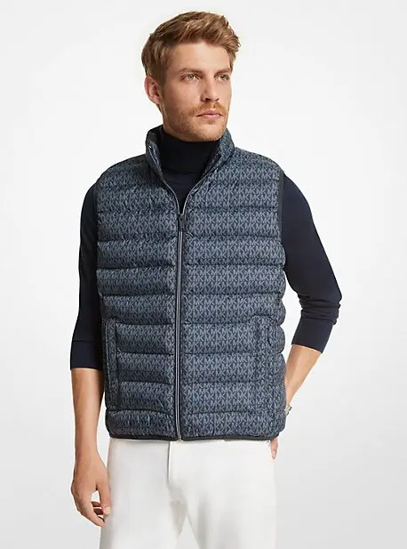 Michael Kors Logo Quilted Vest