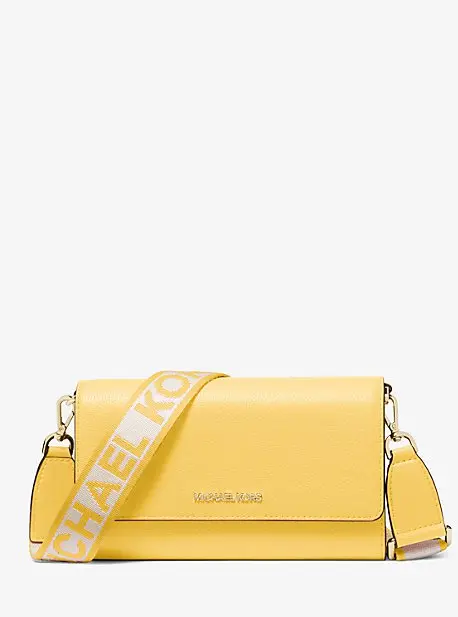 Michael Kors Jet Set Large Leather Crossbody Bag