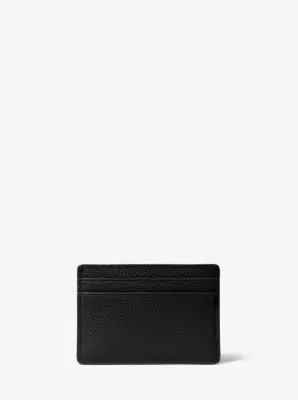 Michael Kors Pebbled Leather Card Case - Black