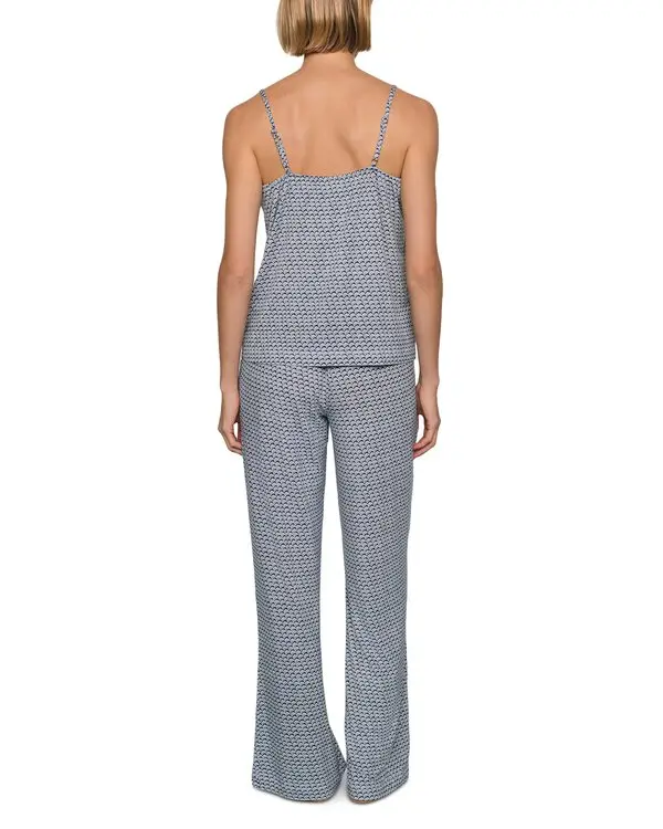 Eberjey Gisele Striped Pajama Set - Seashell Navy