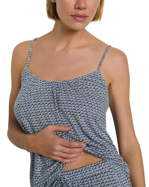 Eberjey Gisele Striped Pajama Set - Seashell Navy