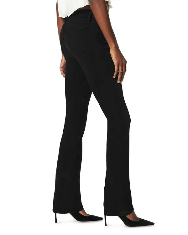Joe's Jeans The Provocateur Petite Mid Rise Bootcut Stretch Jeans - Black