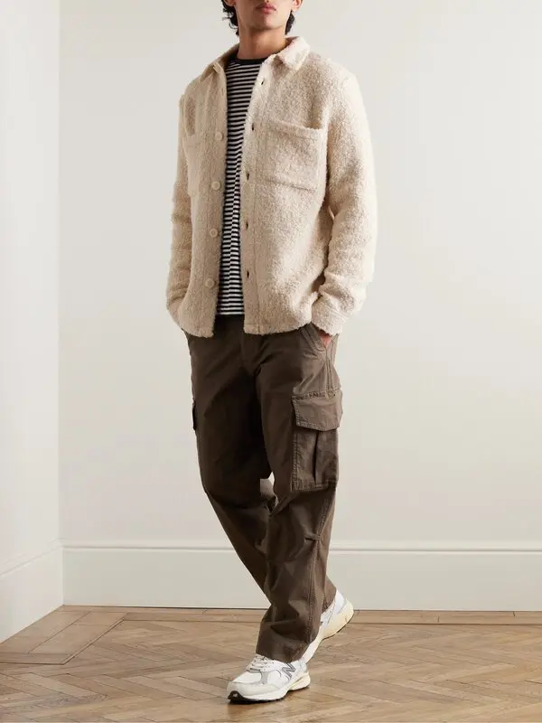 Portuguese Flannel Curly Bouclé Overshirt