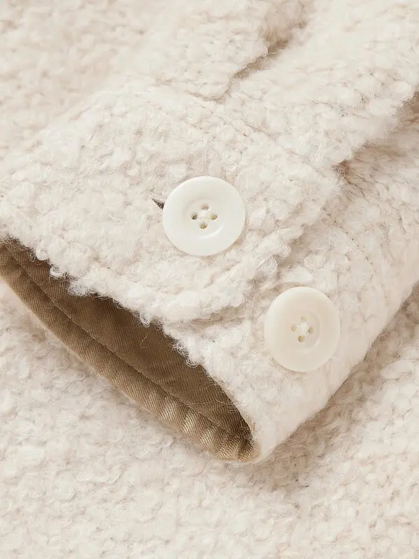Portuguese Flannel Curly Bouclé Overshirt