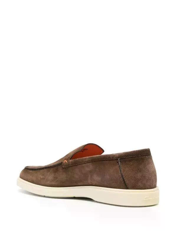Santoni Almond-toe Loafers
