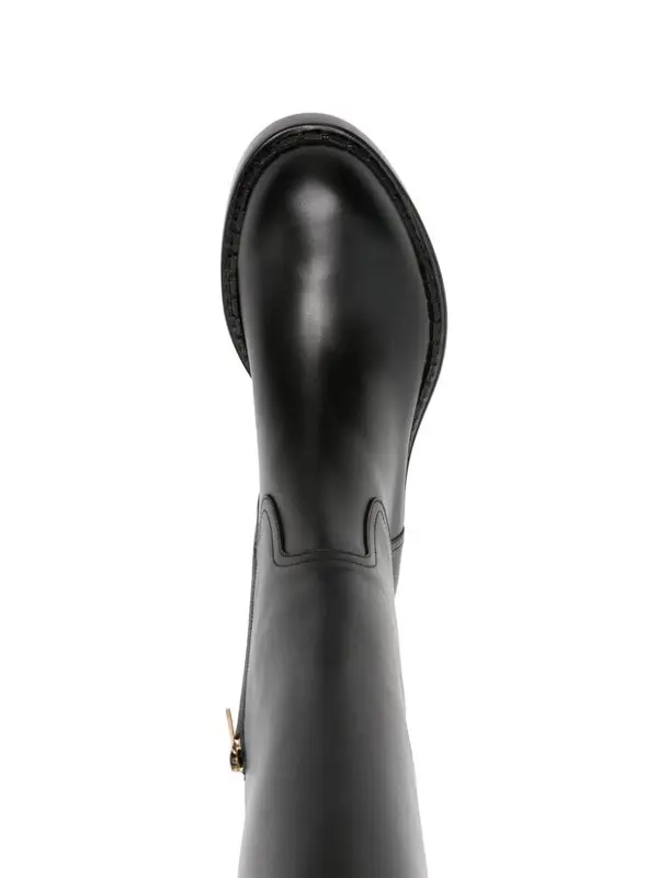 Santoni Knee-length Leather Boots
