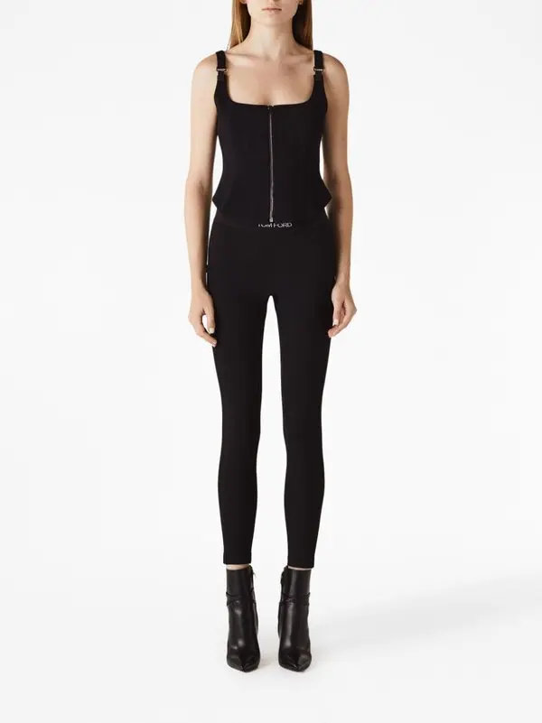 TOM FORD Zip-up Corset Tank Top