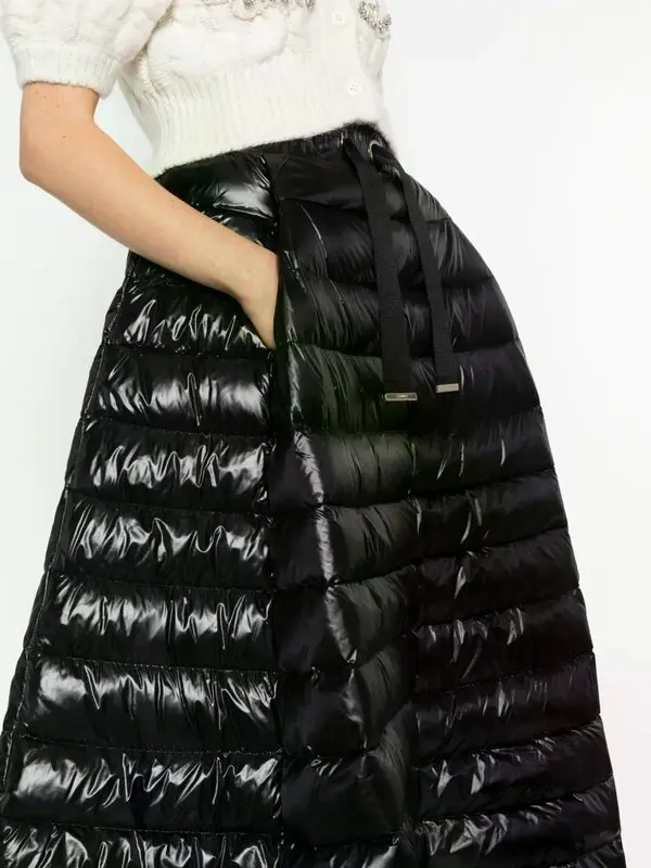 Herno Quilted Drawstring Maxi Skirt