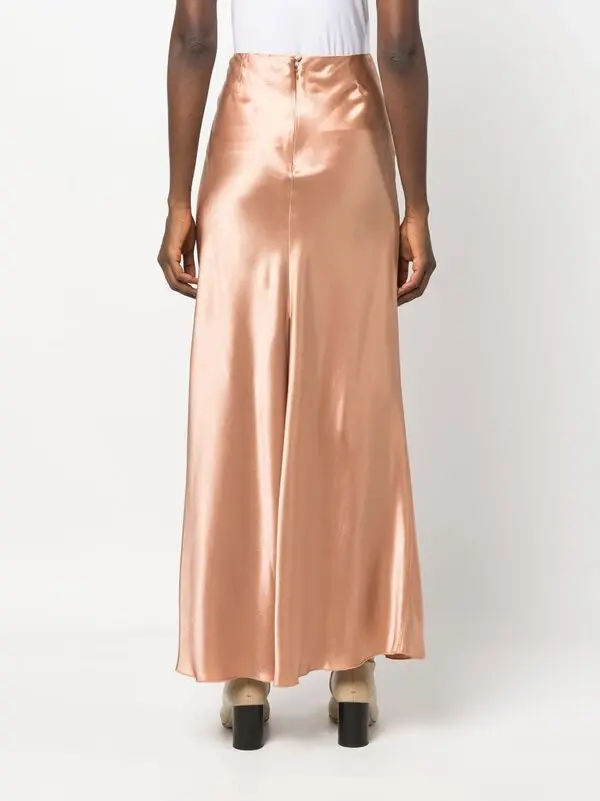 FORTE_FORTE High-waisted Straight Skirt - Orange