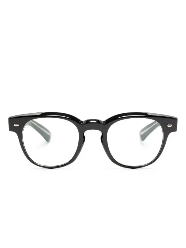 Oliver Spencer Round-frame Glasses - Black
