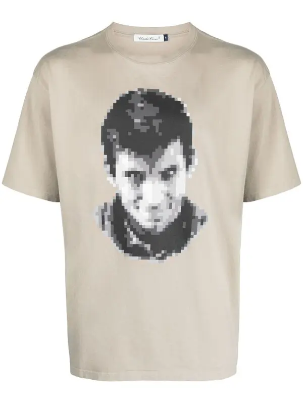 Undercover Pixelated-print Cotton T-shirt