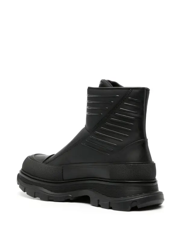 Alexander McQueen 45mm Tread Slick Leather Boots