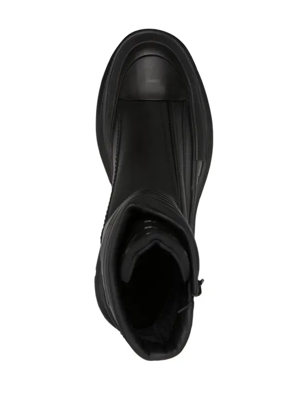 Alexander McQueen 45mm Tread Slick Leather Boots