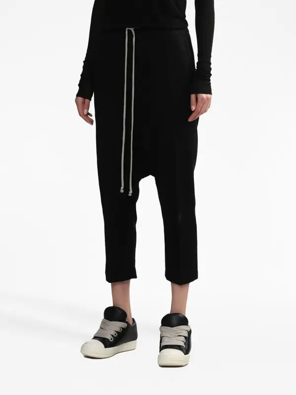 Rick Owens Drop-crotch Cropped Trousers