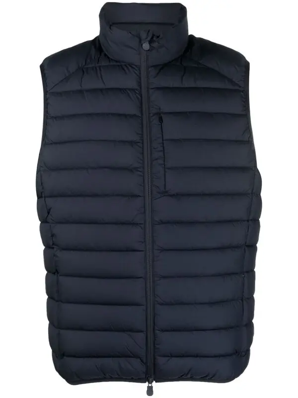 SAVE THE DUCK High-neck Padded Gilet - Blue