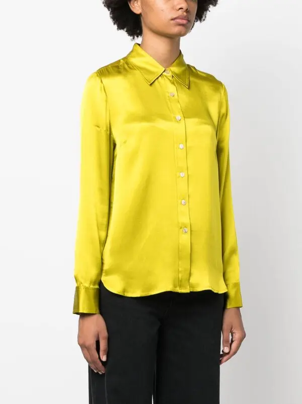 P.a.r.o.s.h Long-sleeve Silk Satin Shirt