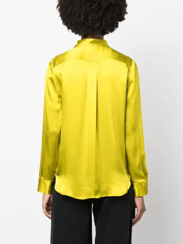 P.a.r.o.s.h Long-sleeve Silk Satin Shirt