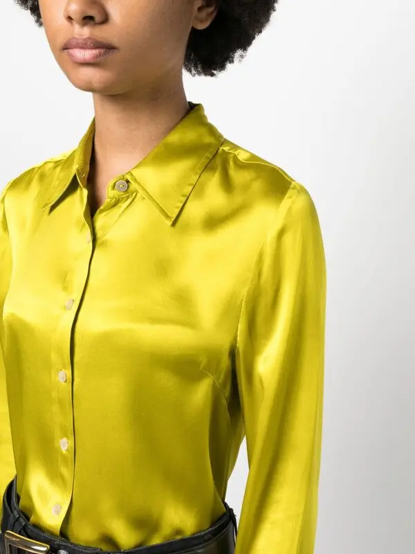 P.a.r.o.s.h Long-sleeve Silk Satin Shirt