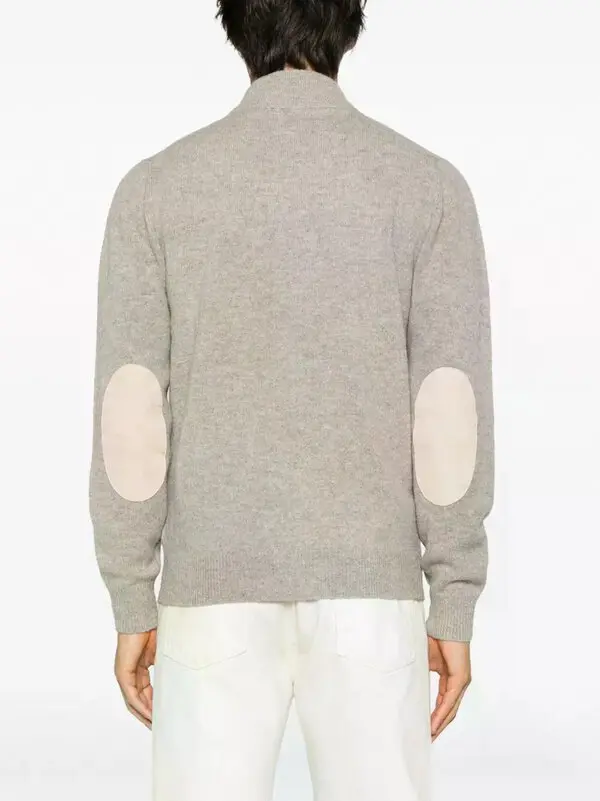 Barbour High-neck Wool Cardigan - Neutrals