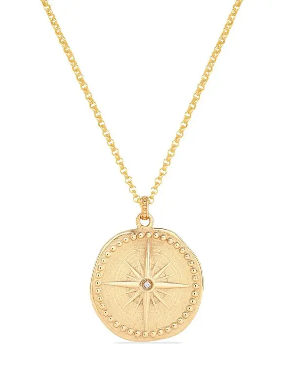 DOWER AND HALL True North Talisman Necklace - Gold