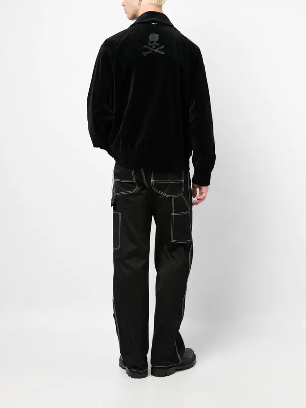 MASTERMIND WORLD Zip-up Velour Sweatshirt