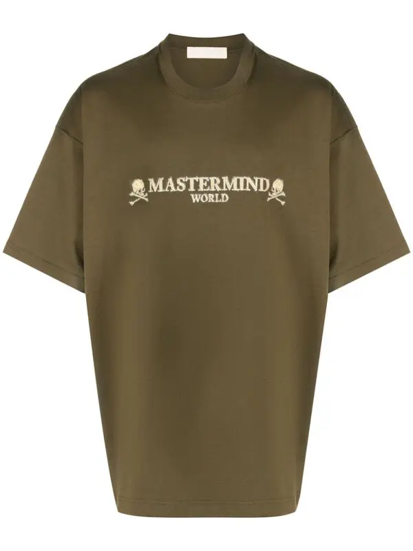MASTERMIND WORLD Skull-print Cotton T-shirt - Green