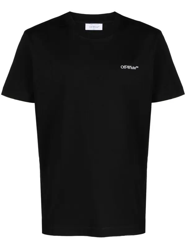 Off-White Arrows-print Cotton T-shirt - Black