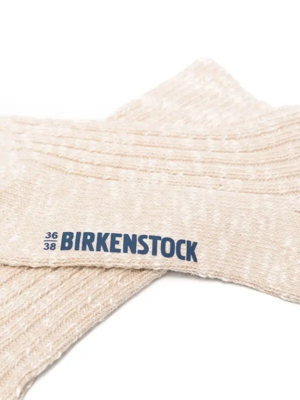 BIRKENSTOCK Logo-embossed Ribbed-knit Socks