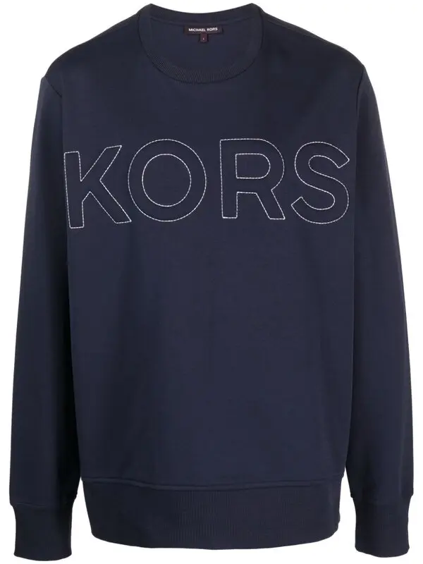 Michael Kors Logo-embossed Crew-neck Sweatshirt
