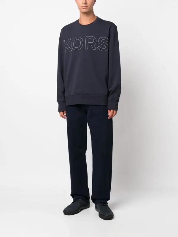 Michael Kors Logo-embossed Crew-neck Sweatshirt