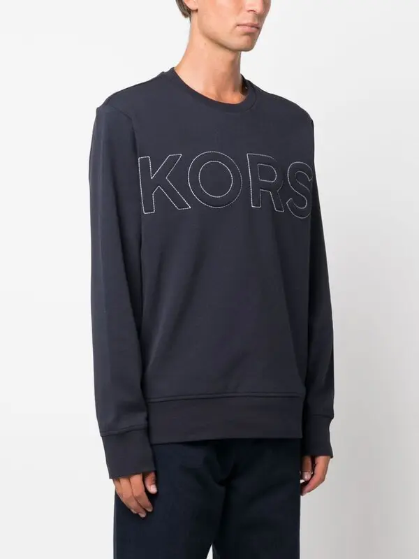 Michael Kors Logo-embossed Crew-neck Sweatshirt